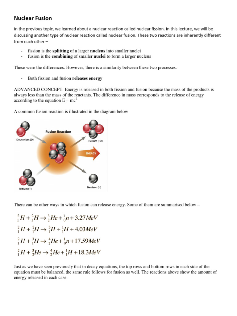 Nuclear 4 | PDF | Nuclear Fusion | Nuclear Fission