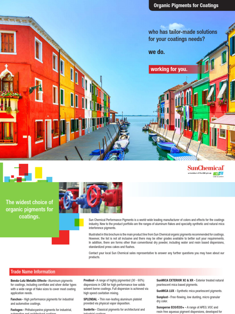 Organic Pigments For Coatings Aug '21 | PDF | Pigment | Coating