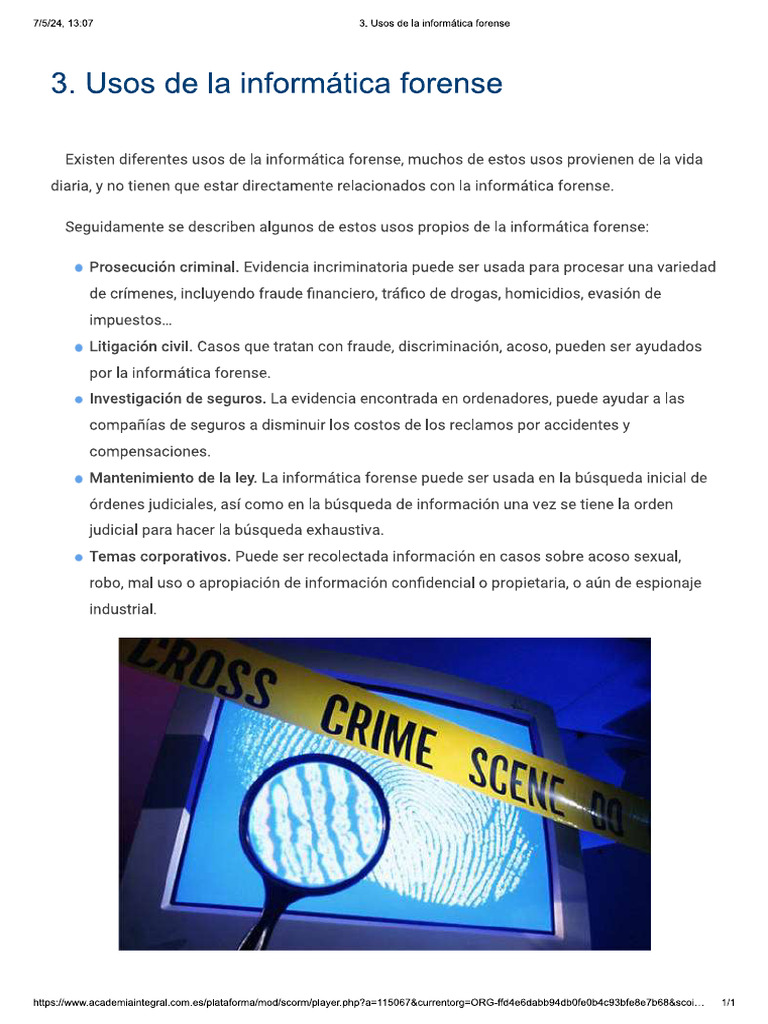 Usos de La Informatica Forense | PDF
