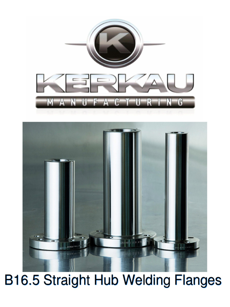 B16.5 Straight Hub Welding Flanges Guide | PDF | Mechanical Engineering ...