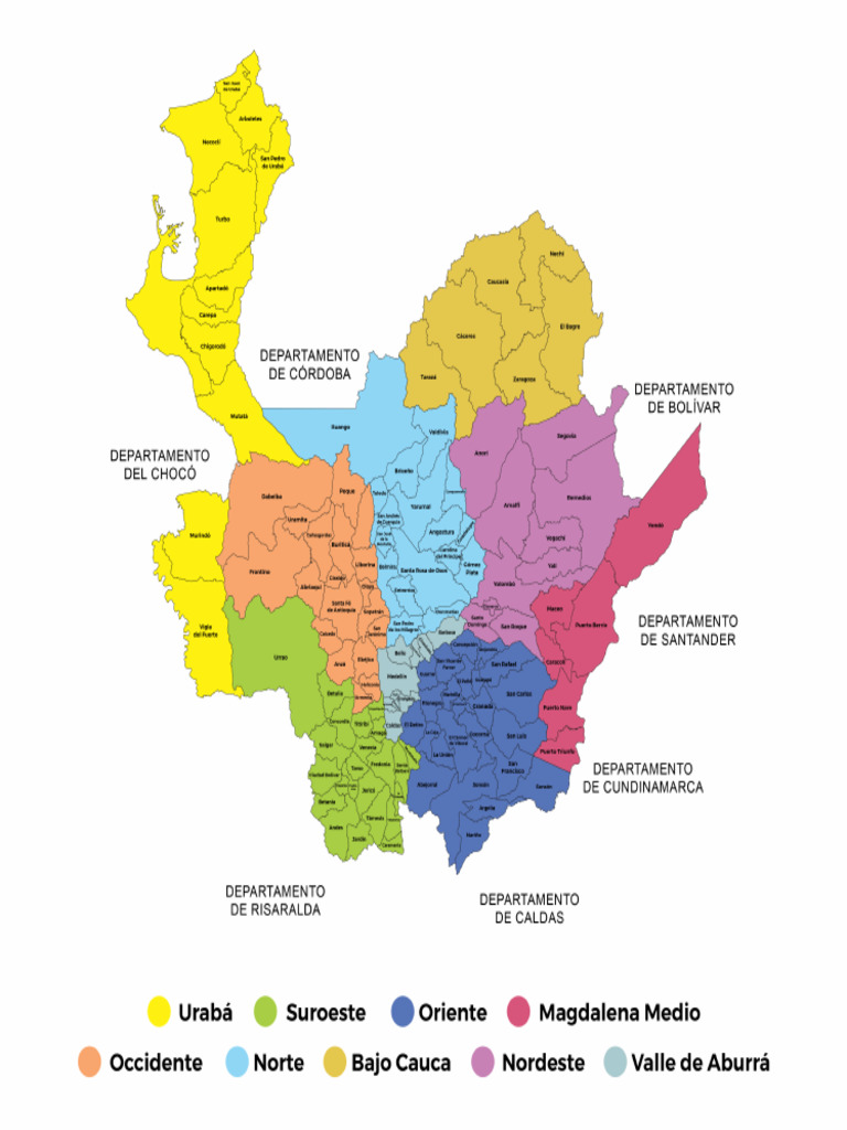 Mapa Antioquia | PDF