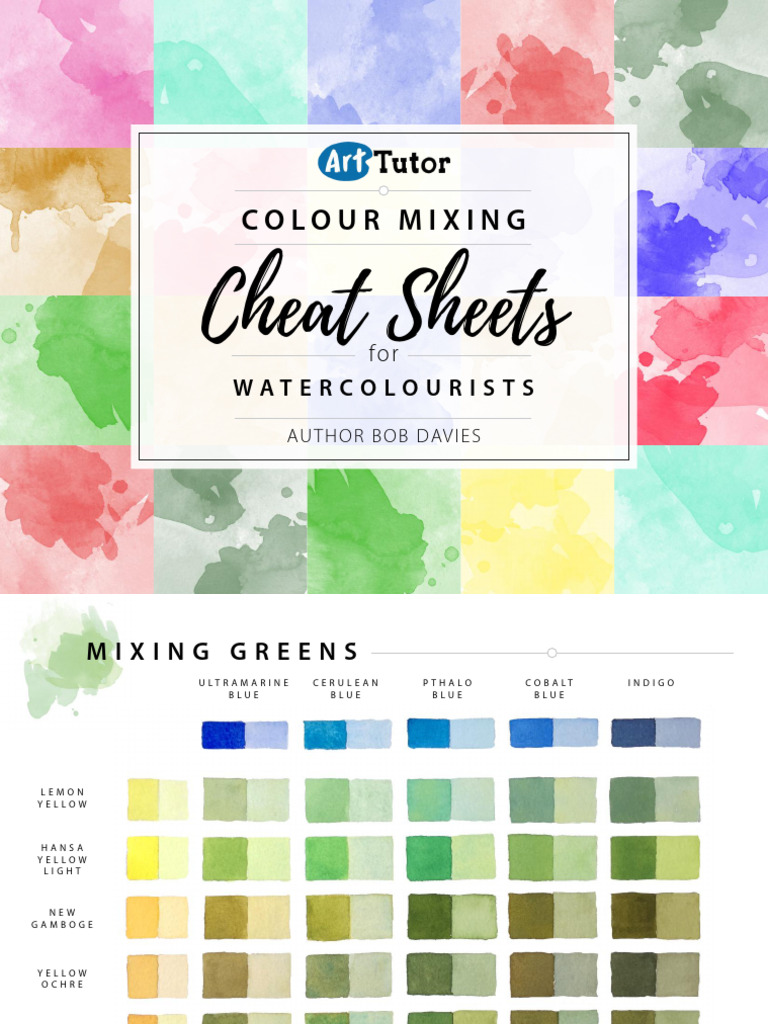 Watercolour Cheat Sheet | Download Free PDF | Color | Artistic Techniques