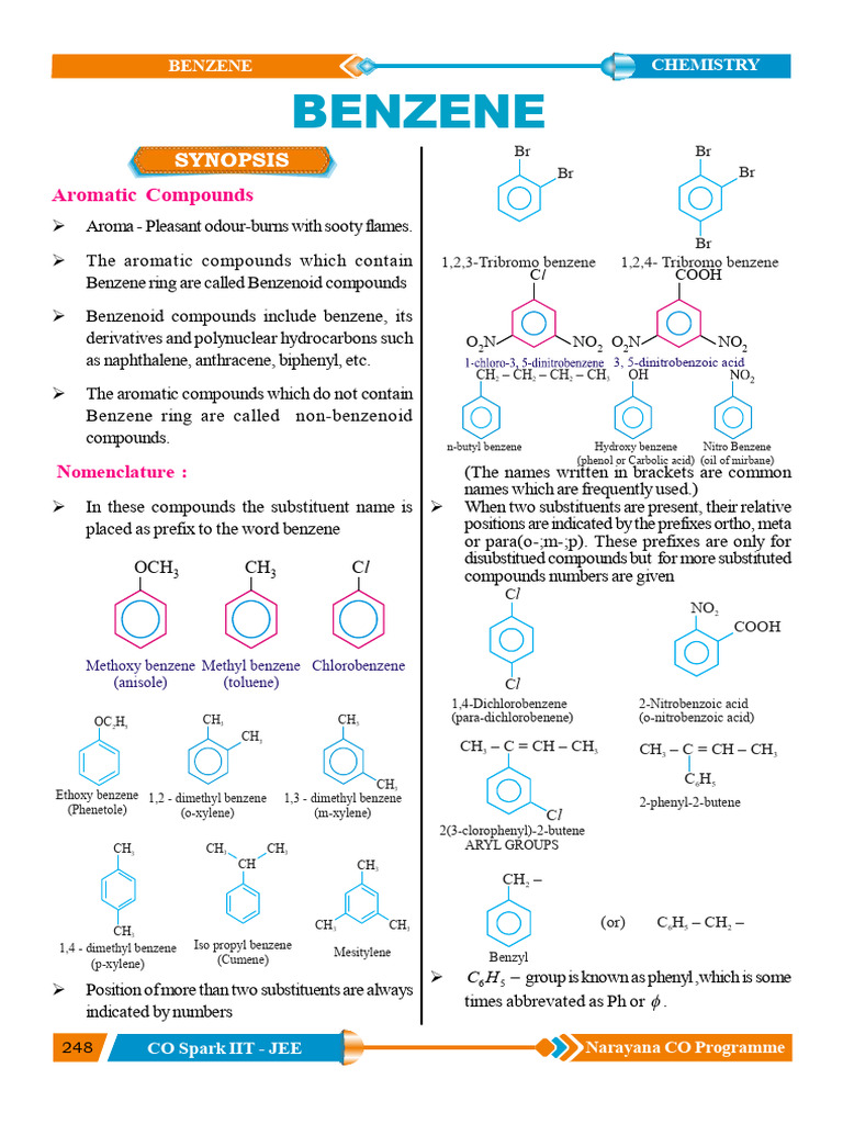 11 - 10TH - Chem - Vol-1 - Benzene (Synopsis) - 248-267 | PDF ...