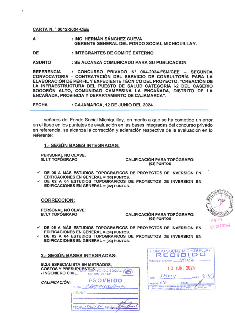 Fe de Erratas - Corrección | PDF