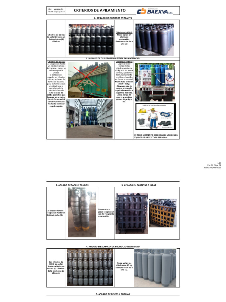 I-24 Criterios de Apilamiento v4 | PDF