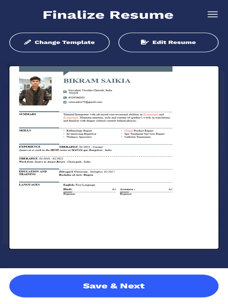Finalize Resume - Resume Now 2 | PDF