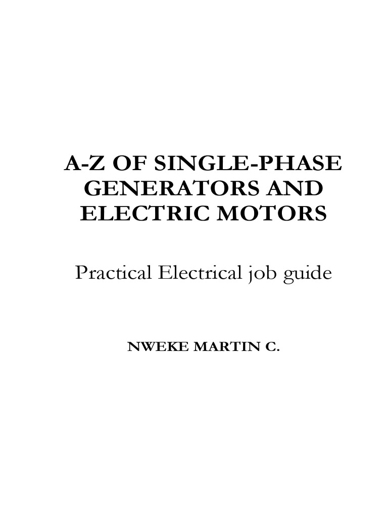 A Z of Generators and Electric Motors | Download Free PDF | Rectifier ...