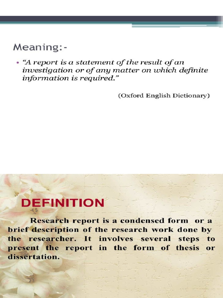 Research Report Writing | PDF | Apa Style | Thesis