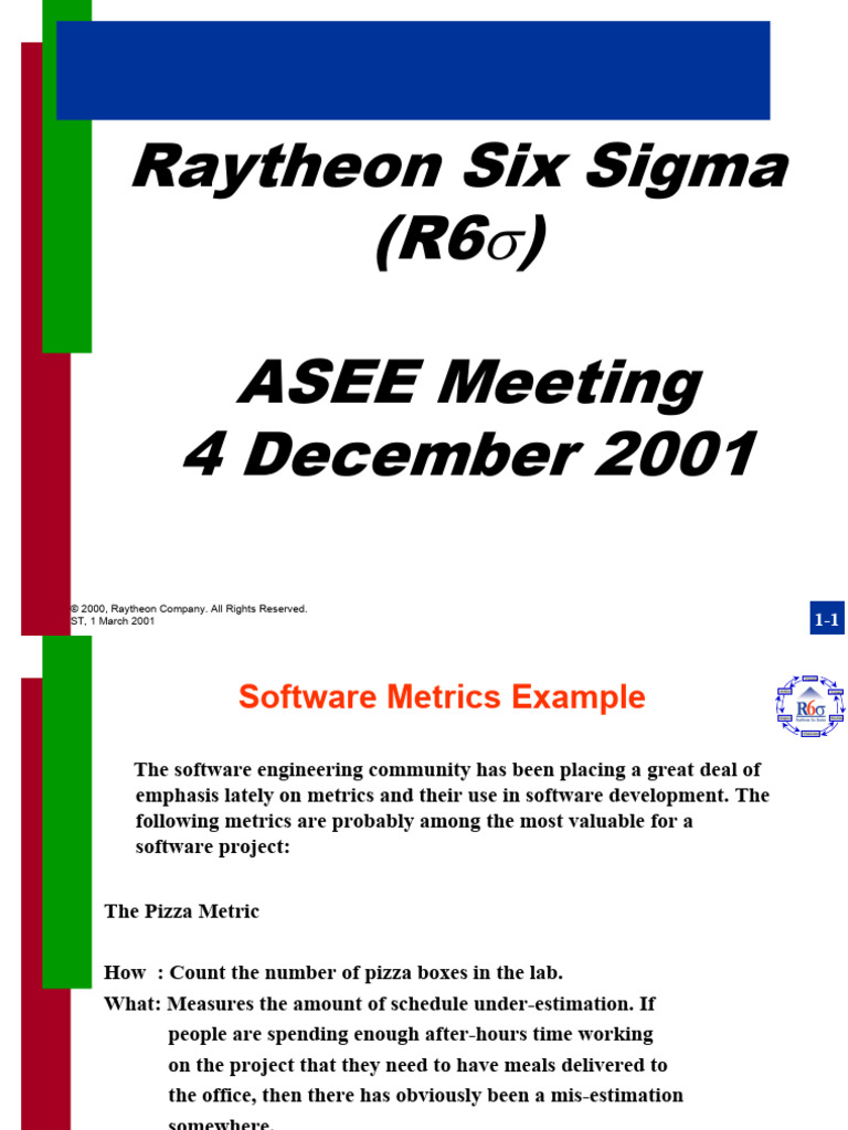Raytheon Six Sigma MEETING | PDF | Six Sigma | Goal