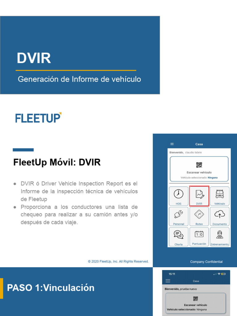 DVIR Fleetup | PDF