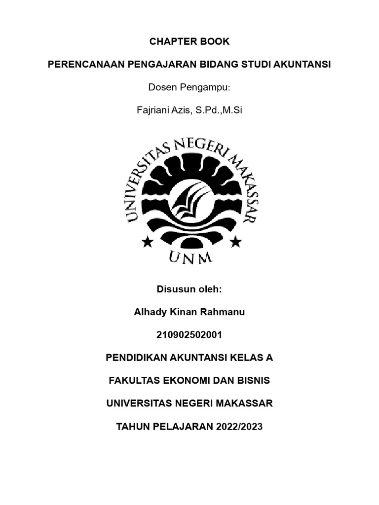 Uas Chapter Book Perencanaan Pengajaran - Alhady Kinan Rahmanu - 210902502001 - A - Pa | PDF ...