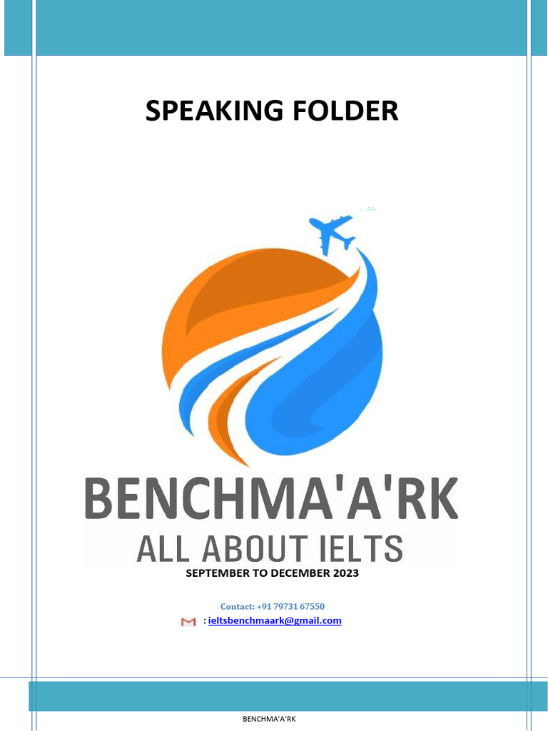 Speaking Booklet Sept To Dec23 | PDF | Pet | Science