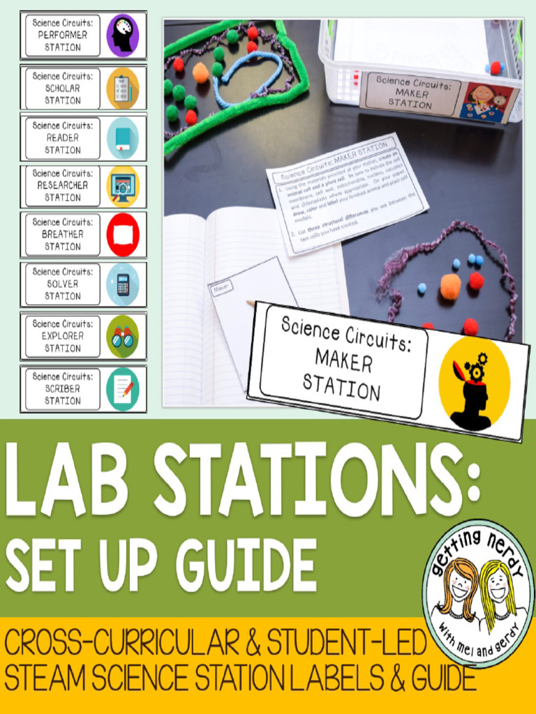 Science Centers Lab Stations Set Up Cross Curricularand STEAMbased ...