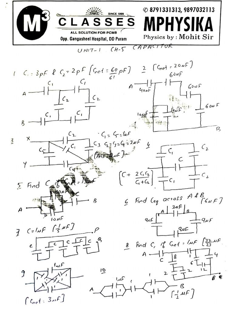 CAPACITOR CIRCUIT Q SHEET | PDF