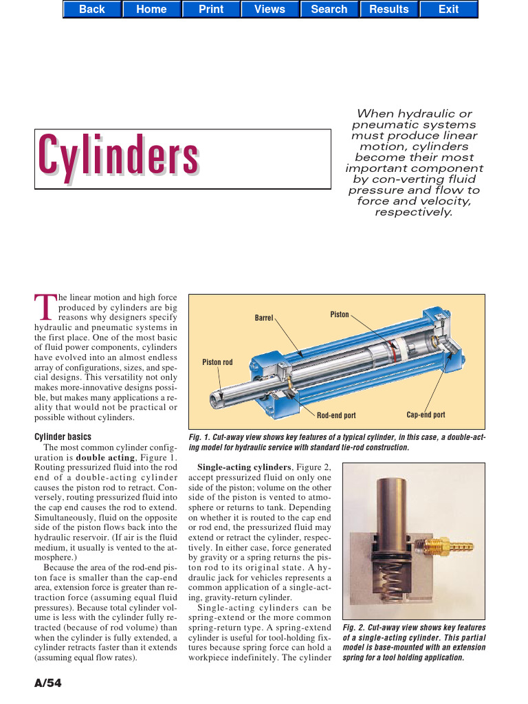 Cylinders | PDF | Piston | Mechanical Engineering