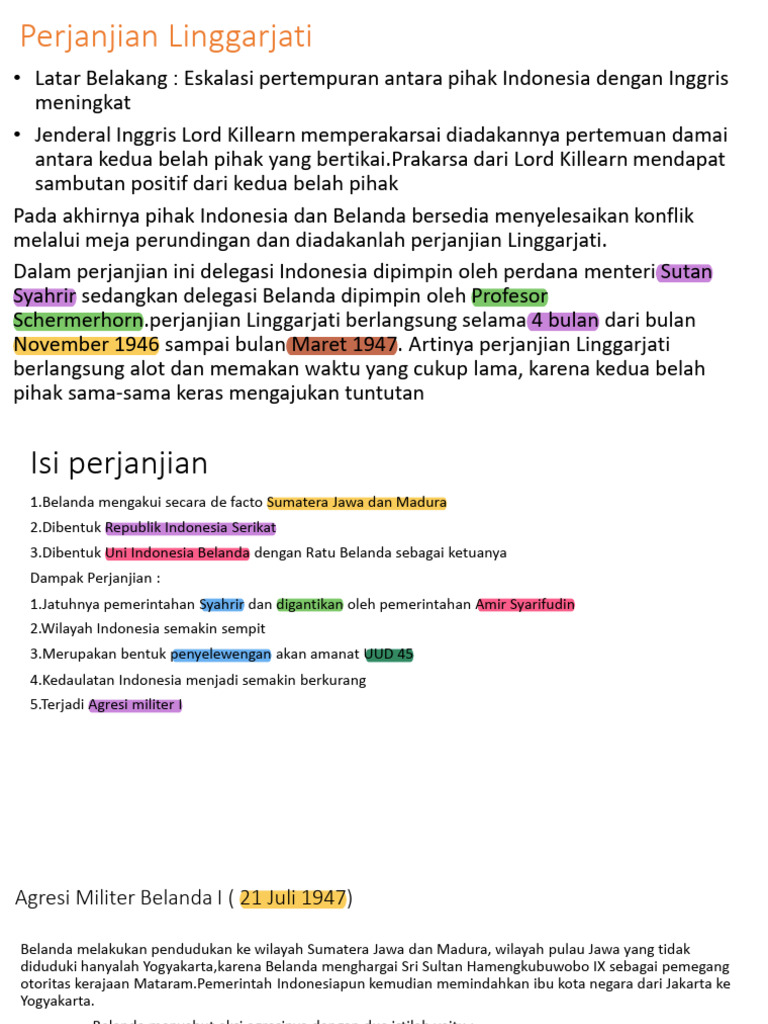 Perjanjian Linggarjati | PDF