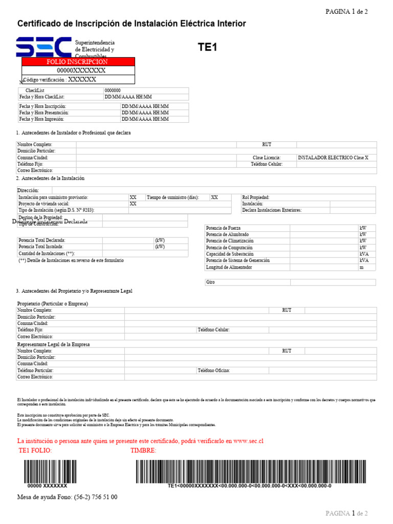 EEO406_Unidad_3_final_Formulario_TE-1_Limpio_E-Declarador (1) | PDF