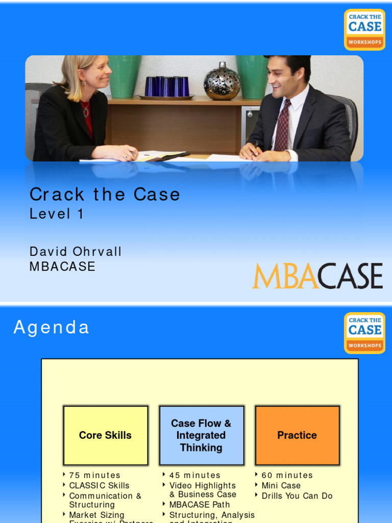 MBACASE Crack The Case Level 1 | PDF | Analytics | Creativity