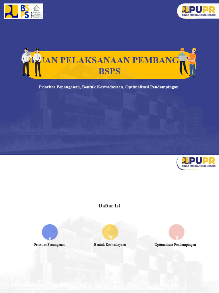 Grafis Panduan Pelaksanaan Fisik Bsps-Draft Konsep (Kaur Teknis) | PDF