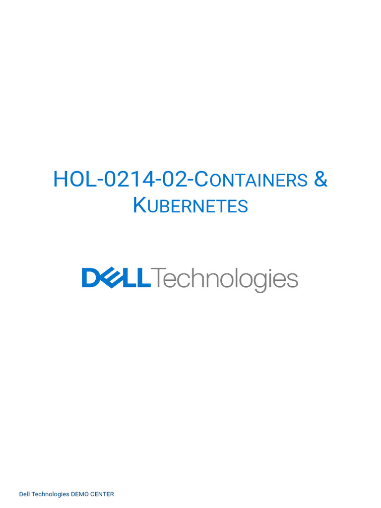 HOL 0214 02 Containers - Kubernetes | PDF | Information Technology ...