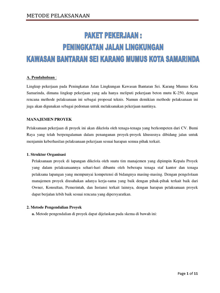 Metode Karang Mumus | PDF