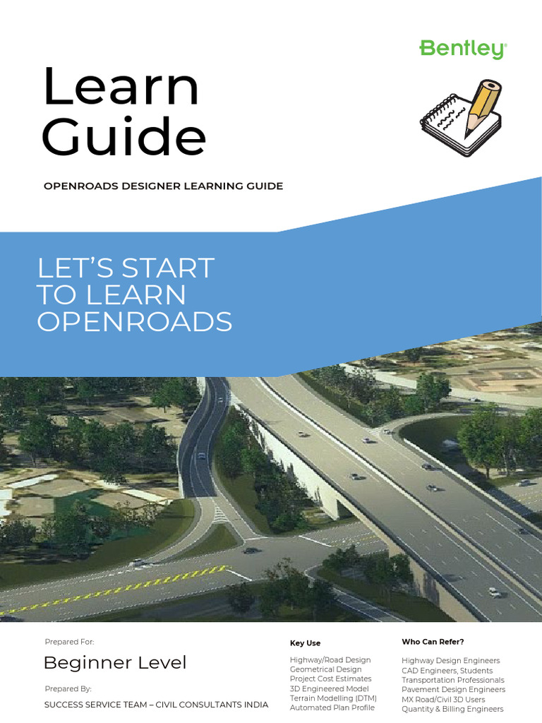 OpenRoads Designer Learning Guide | PDF | 3 D Computer Graphics | 64 ...