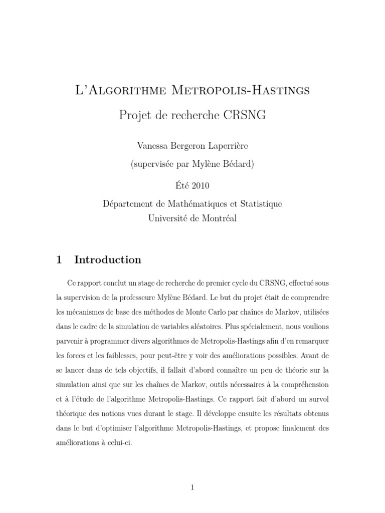 Projet Python | PDF | Loi de probabilité | Méthode de Monte-Carlo