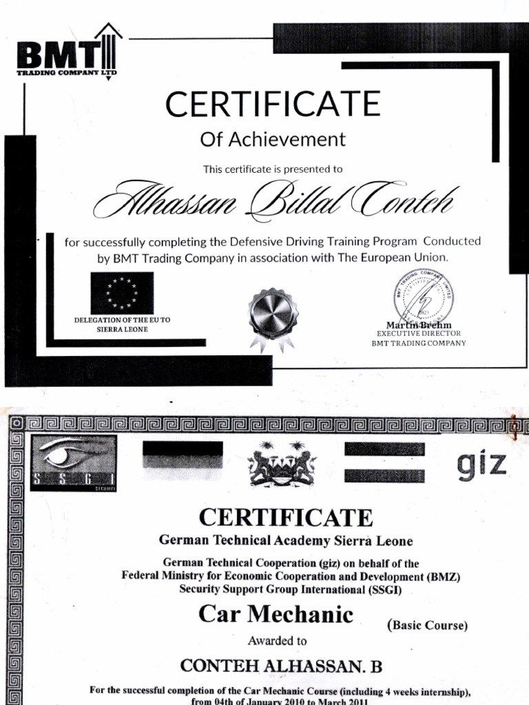 Certificate | PDF