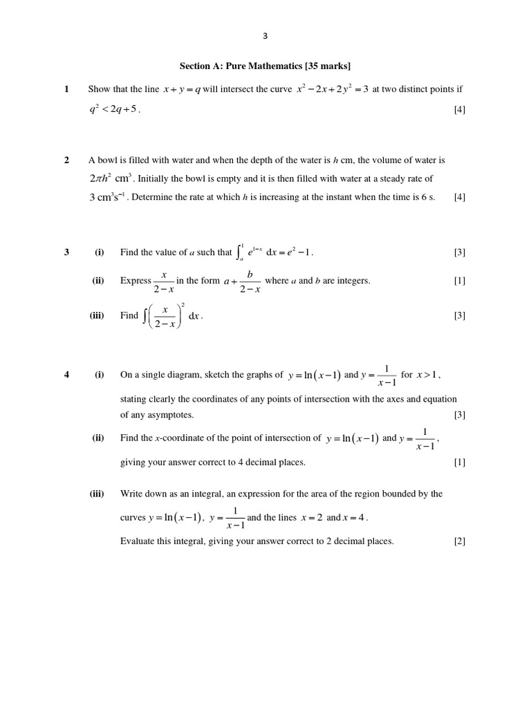 2012 H1 Math Prelim Exam Paper _ Solution | PDF | Linear Regression | Applied Mathematics
