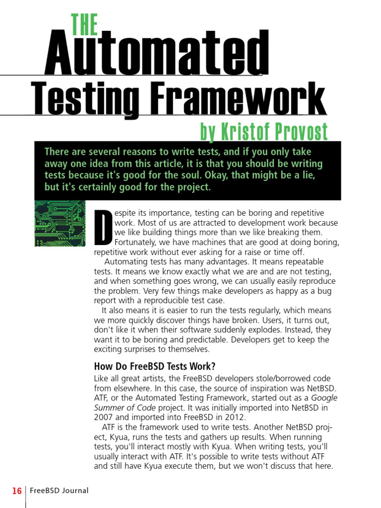 The-Automated-Testing-Framework | PDF | Software Bug | Computer Engineering The-Automated-Testing-Framework | PDF | Software Bug | Computer Engineering