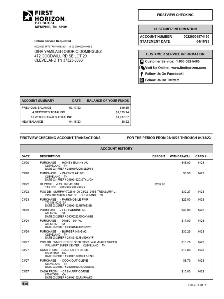 EStatement 2023 04 18 47124 | PDF | Business | Financial Services