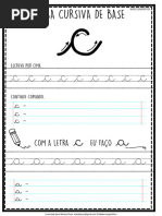 As Bases Das Letras Cursivas | PDF