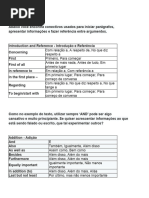 Conectivos em Inglês: Lista Completa | PDF