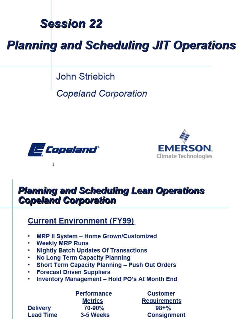 JIT Scheduling in Lean Operations | PDF | Lean Manufacturing | Inventory