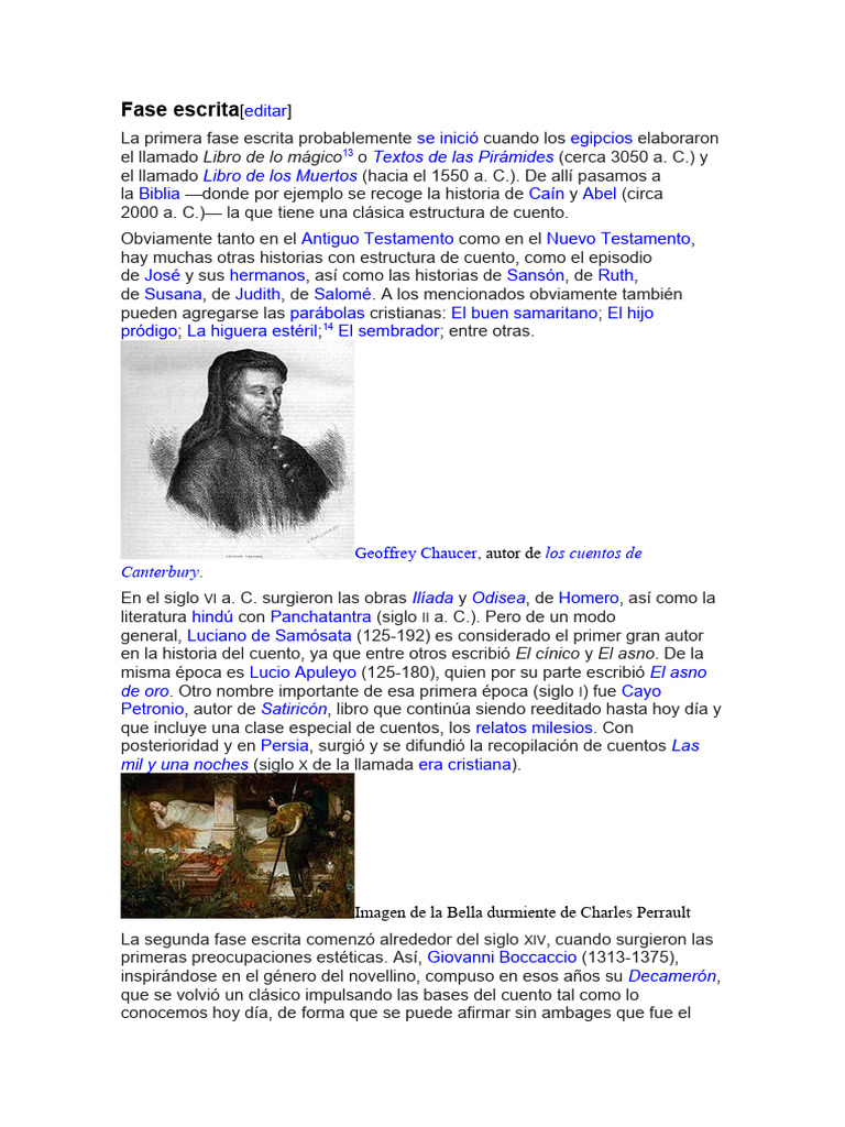 Evolución del cuento a través de la historia | PDF | Cuentos