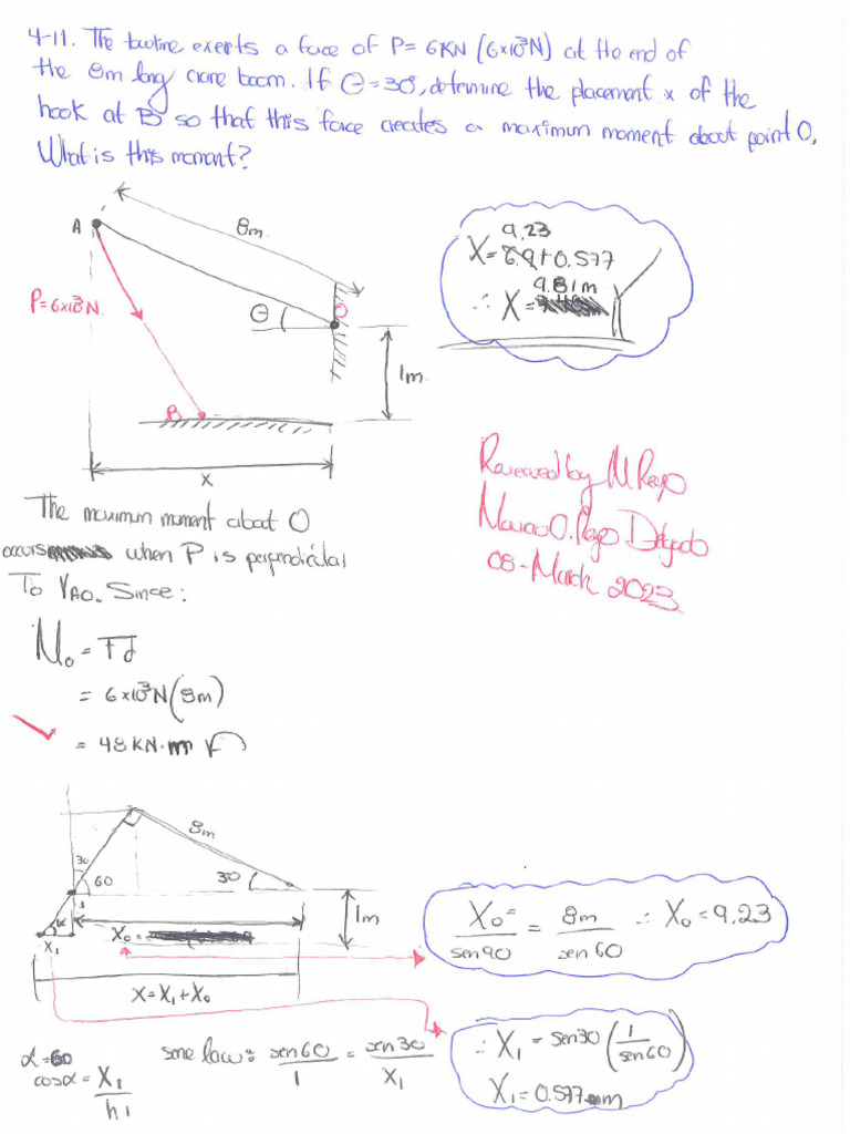 Hibbeler - Engineering Mechanics Statics - Chapter - 4 - P4.11 | PDF