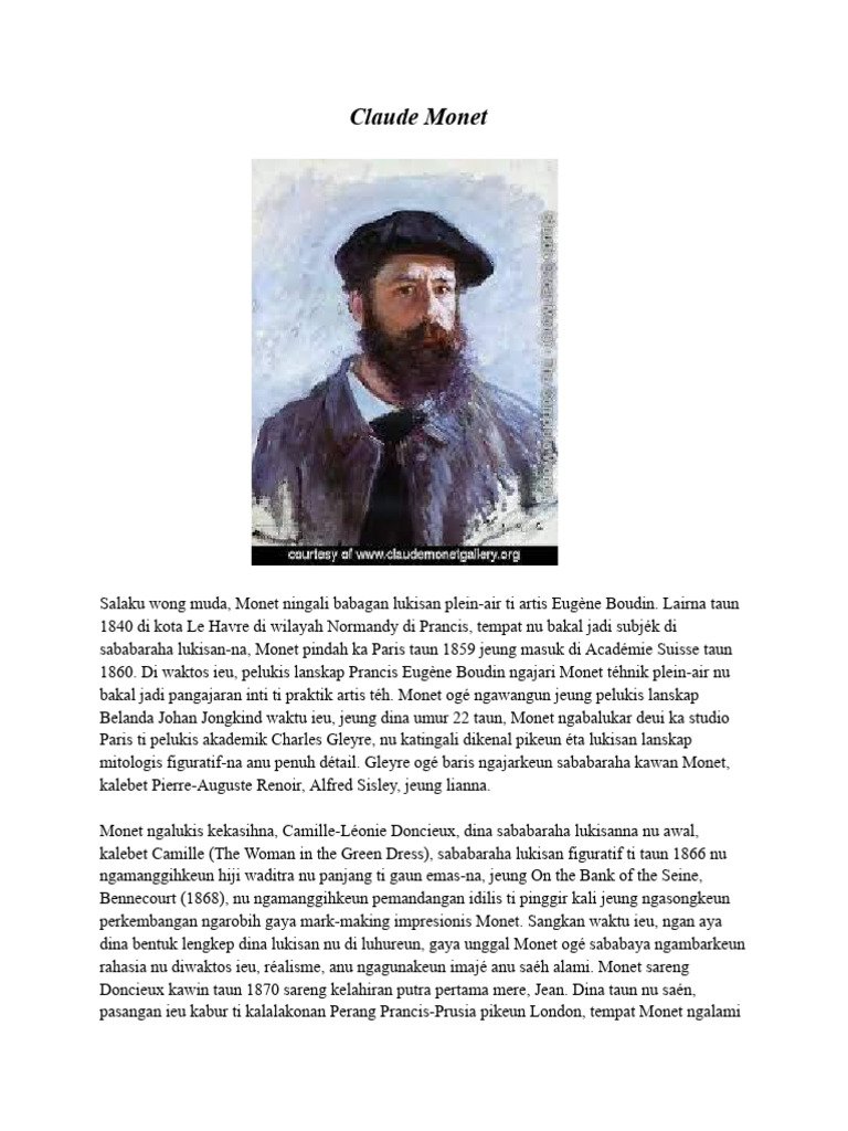 Sunda Claude Monet | PDF
