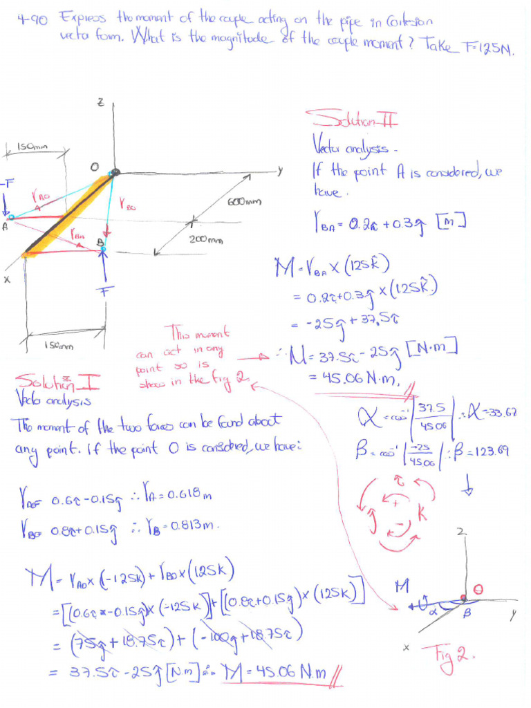 Hibbeler_Engineering Mechanics Statics_Chapter_4_P4.90 | PDF