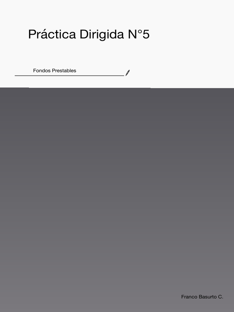 Práctica Dirigida Nº5 (Solución) | PDF