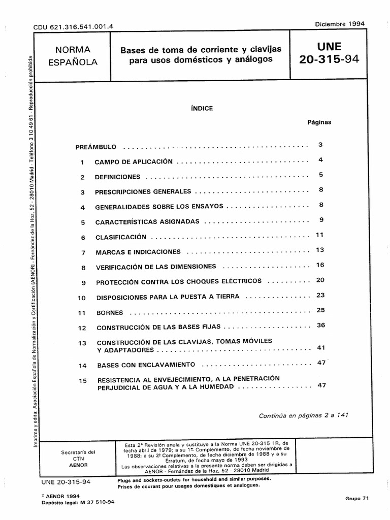 UNE_20315=1994 | PDF