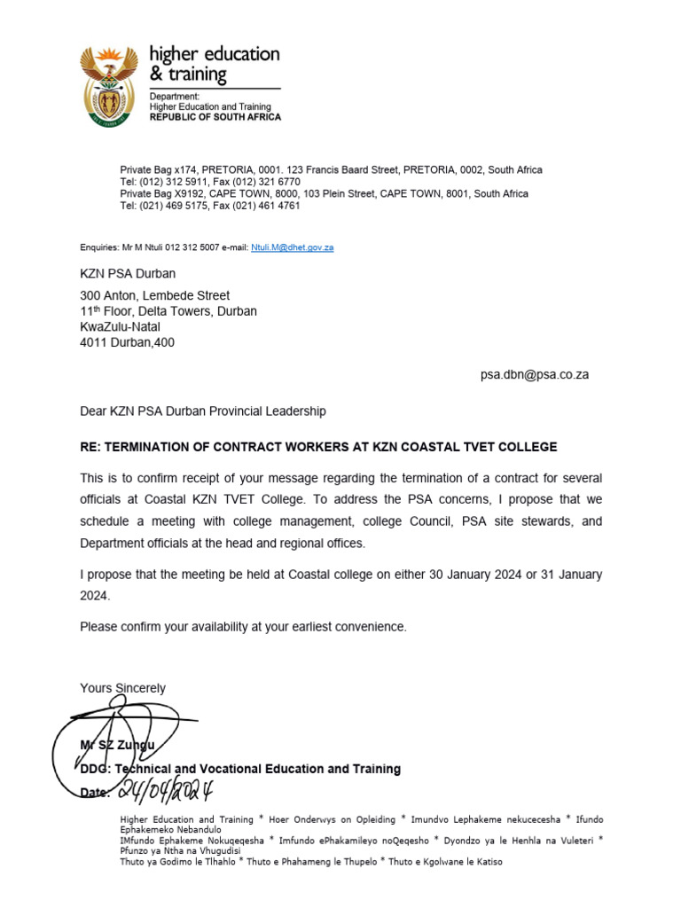 Response Letter To PSA 2 | PDF | Business
