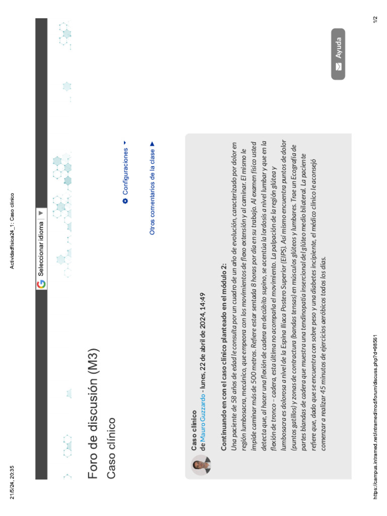 Actividadfísica24 - 1 - Caso Clínico M3 | PDF