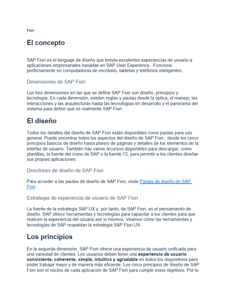 Fiori | PDF | Interfaces gráficas de usuario | Experiencia de usuario