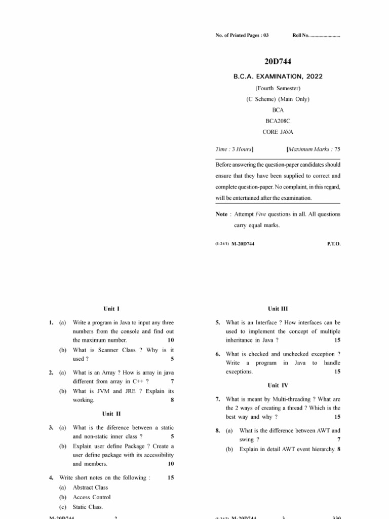 core java 2022 | PDF