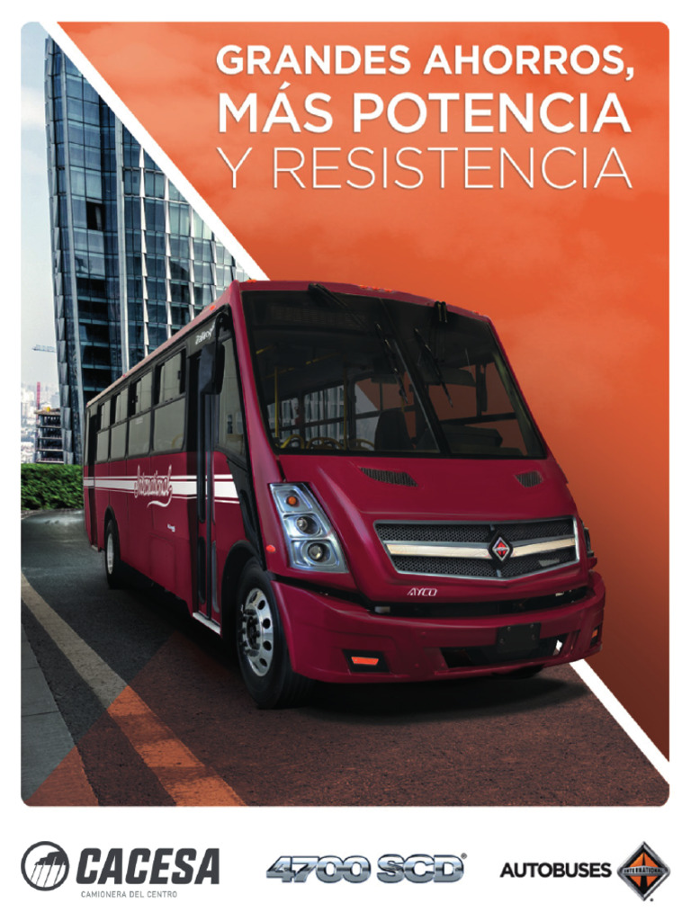 Ficha Tecnica 4700 SCD Cacesa | PDF | Vehículo de motor | Ingeniería ...