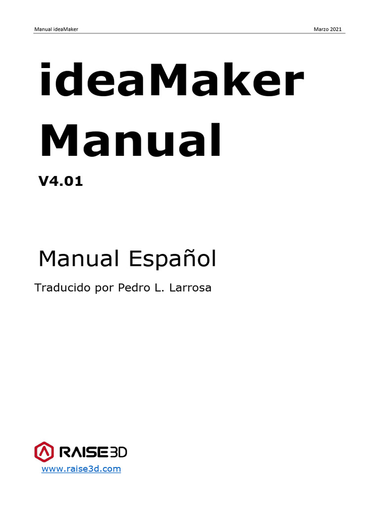 Manual en Español ideaMaker v. 4.0.1 | PDF | Archivo de computadora | Ventana (informática)