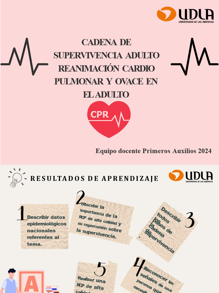 5 Y 6 Cadena de Supervivencia-RCP OVACE Adullto 2024 | Descargar gratis ...