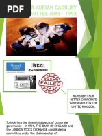 Cadbury Committee Report on Governance | PDF | Board Of Directors ...