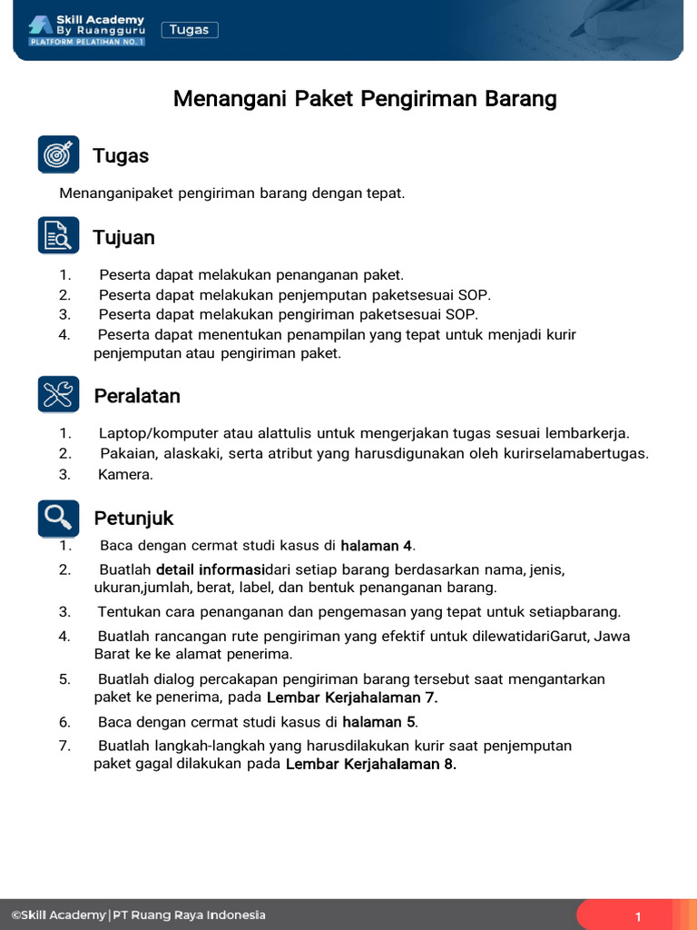 Panduan Penanganan Paket Pengiriman | PDF
