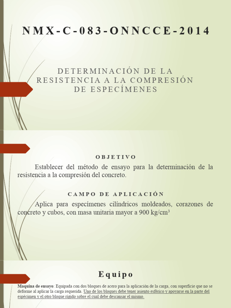 NMX C 083 Onncce 2014 | PDF | Pascal (Unidad)